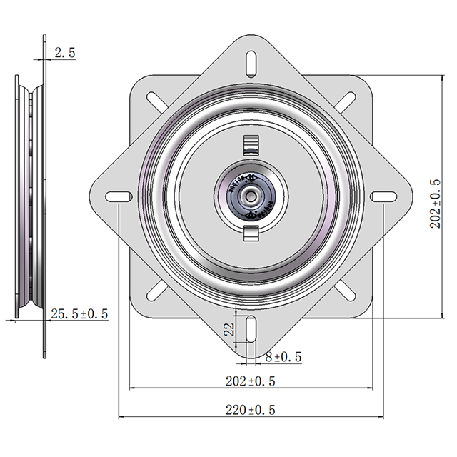 Iron Durable Memory Return Swivel Plate For Dining room from China ...